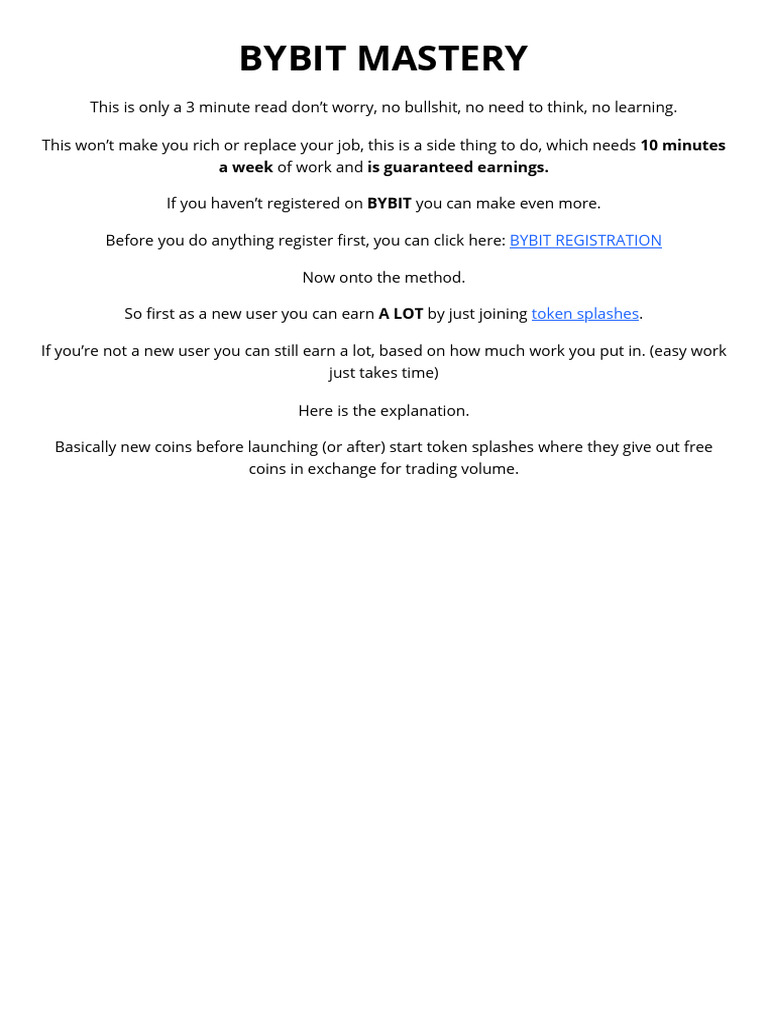 Bybit Mastery Pdf Self Improvement