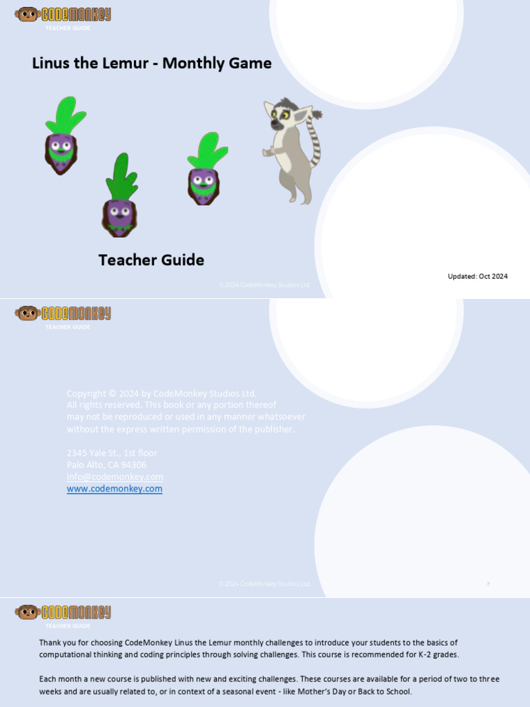 Linus Teacher Guide | PDF | Computer Programming | Computing