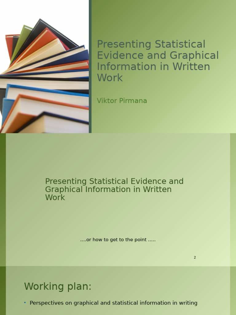 Presenting Statistical Evidence and Graphical Information in Written | PDF | Statistics ...