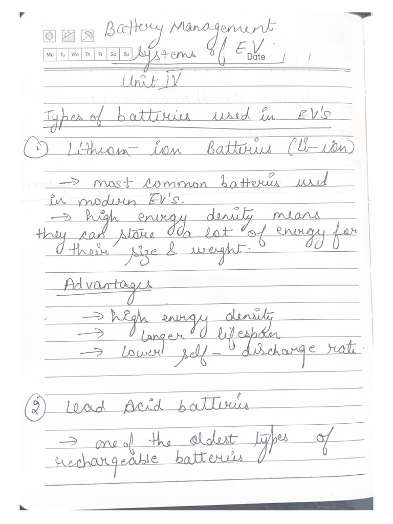 EVT CHP 4 Battery Management System If EV | PDF