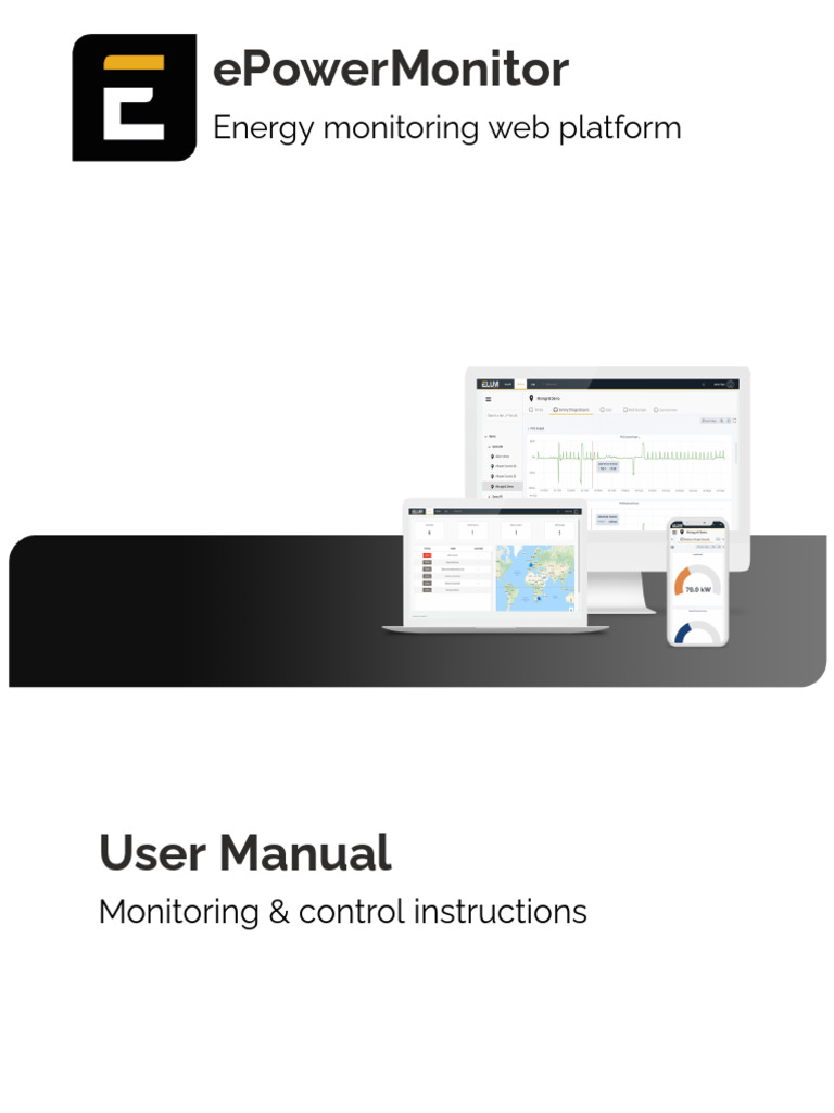 EPowerMonitor UserManual en V1.2.1 | PDF | Internet | Button (Computing)