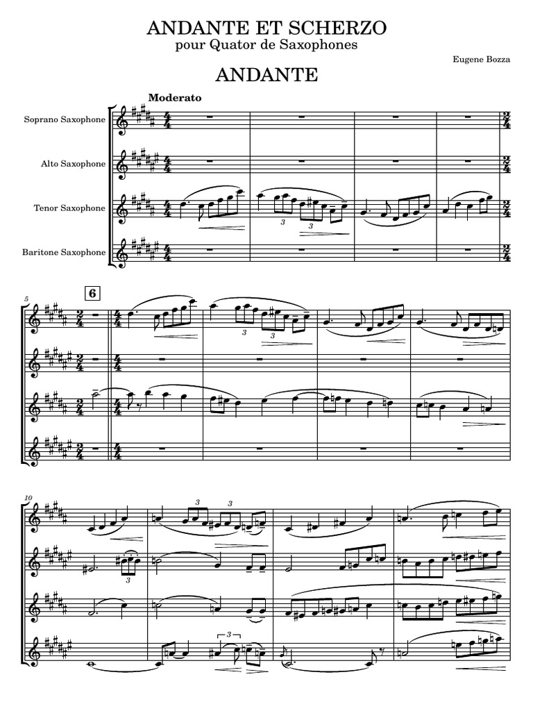 Andante Et Scherzo | PDF