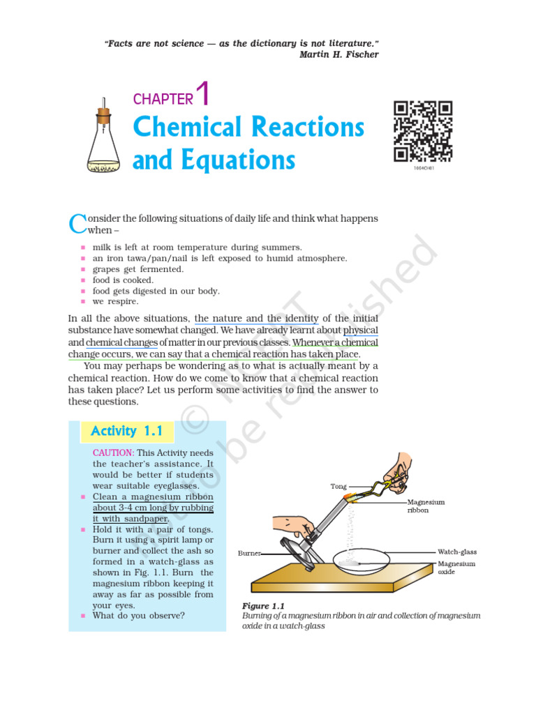 Understanding Chemical Reactions | PDF