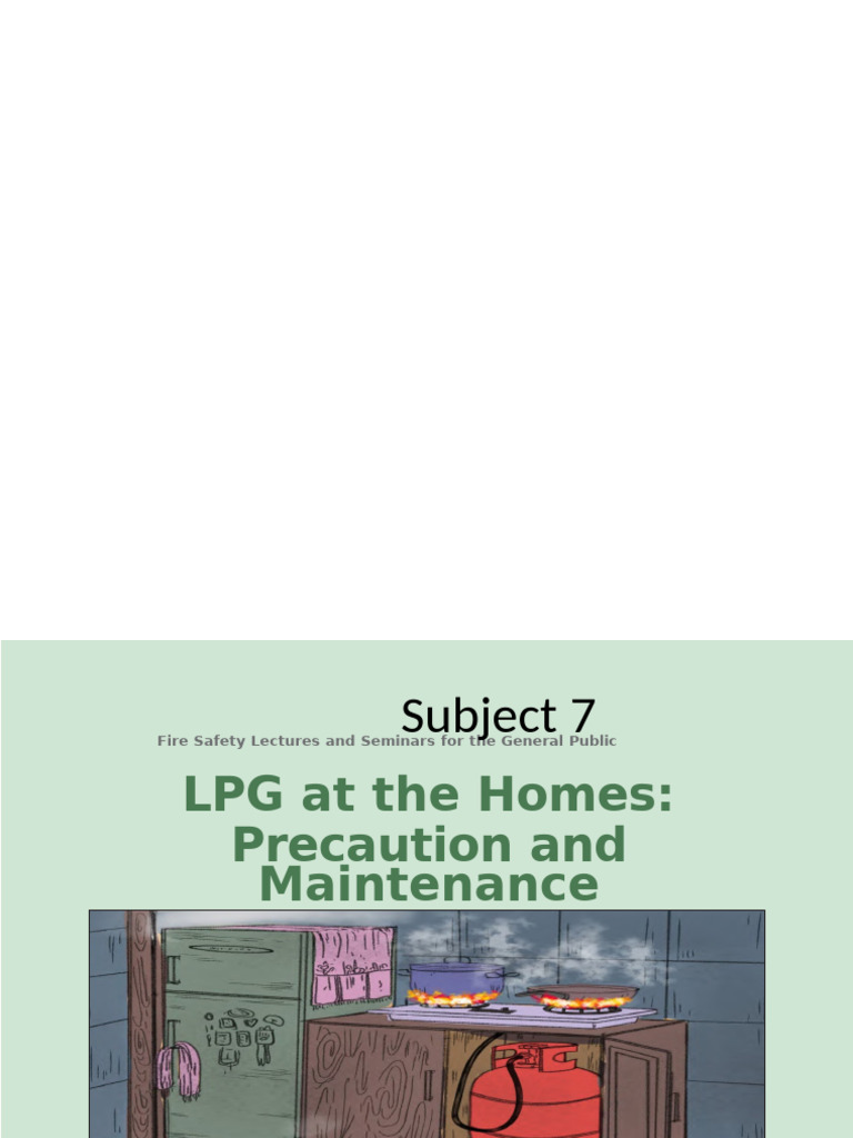 LPG Safety: Home Precautions Guide | PDF | Liquefied Petroleum Gas ...