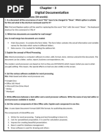 Class 9 Unit 3 Digital Documentation (Final) | PDF | Microsoft Word | Typewriter