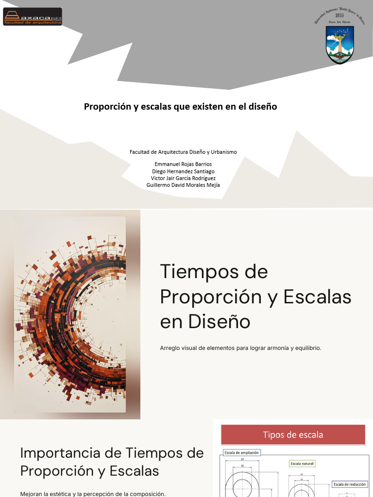 Tiempos de Proporcion y Escalas en Diseno | PDF | Composición (artes ...