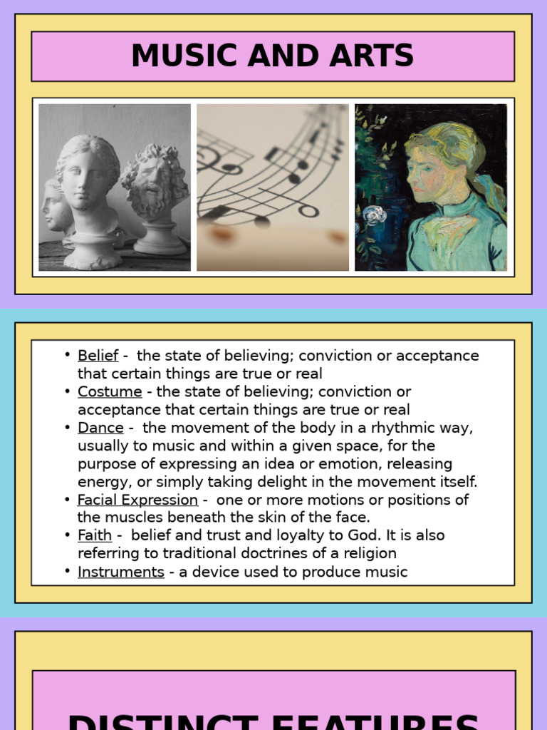 Visual Arts Across Places And Times Presentation Colorful Photographs