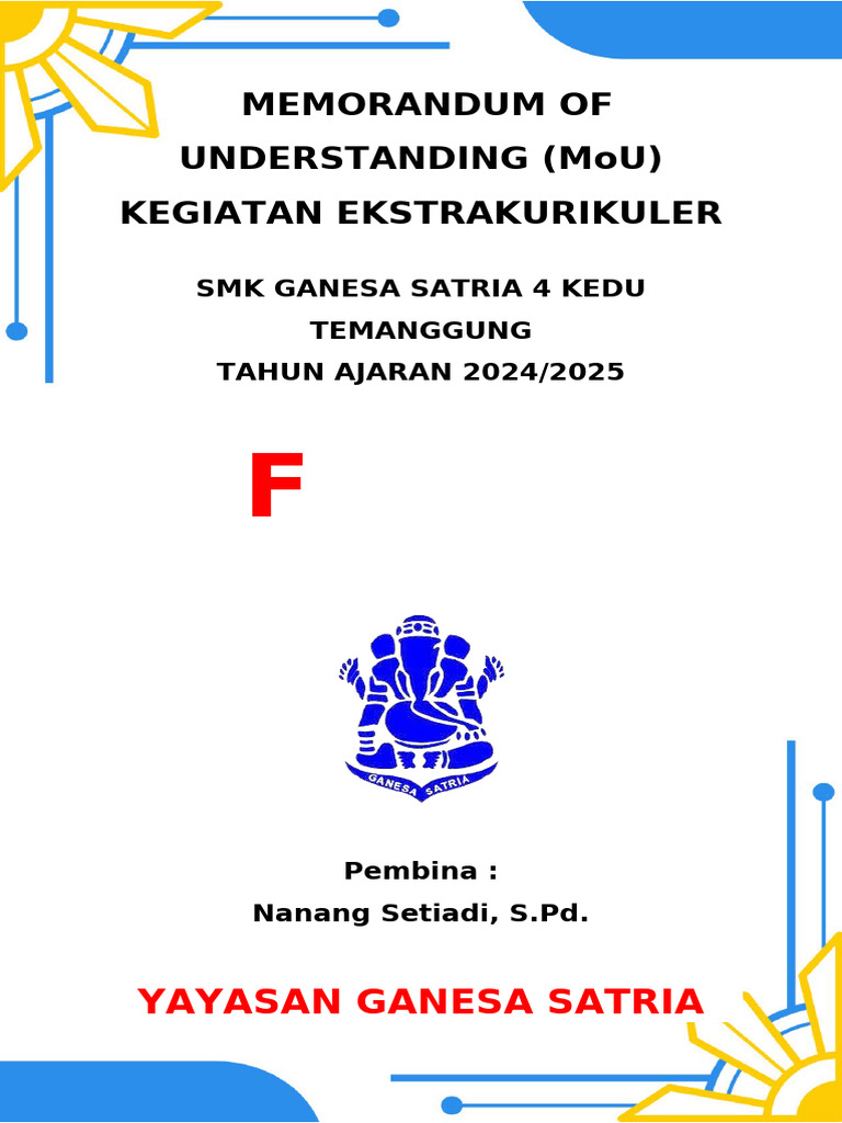 COVER MoU | PDF