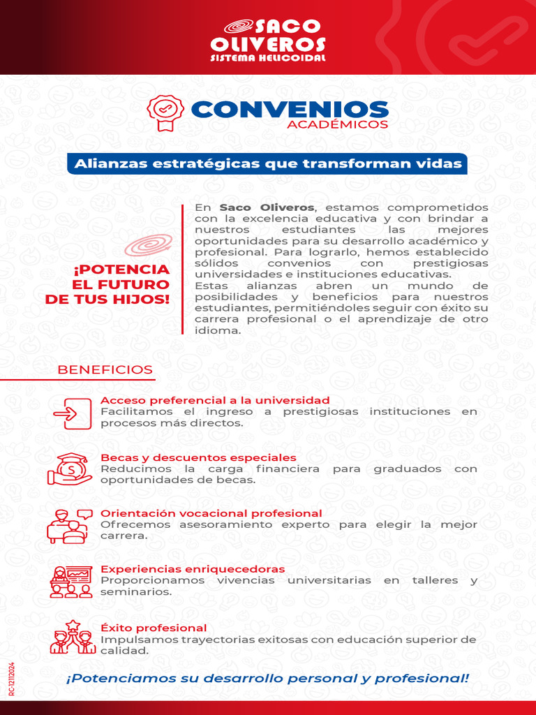 Convenios 2024 FINAL 12 NOV 2024 | PDF
