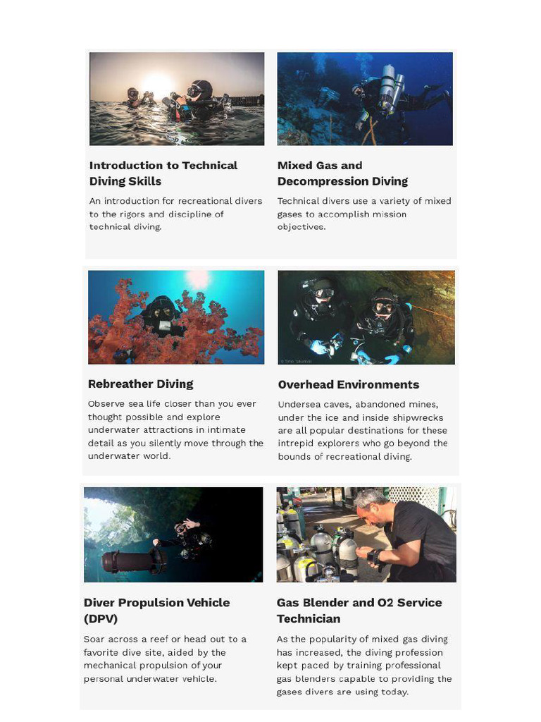 DIVER CONTINUING EDUCATION | PDF | Scuba Diving | Underwater Diving