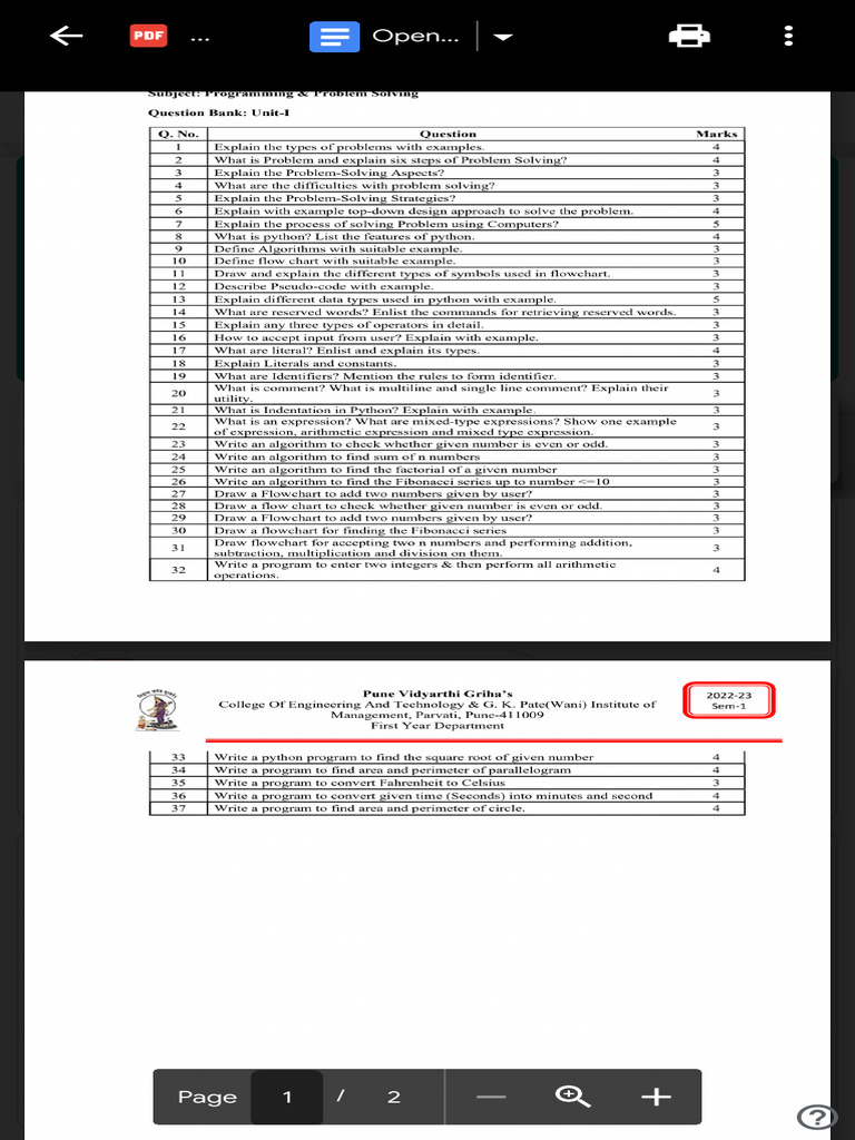 2023 24 PPS | PDF | Algorithms | Computing