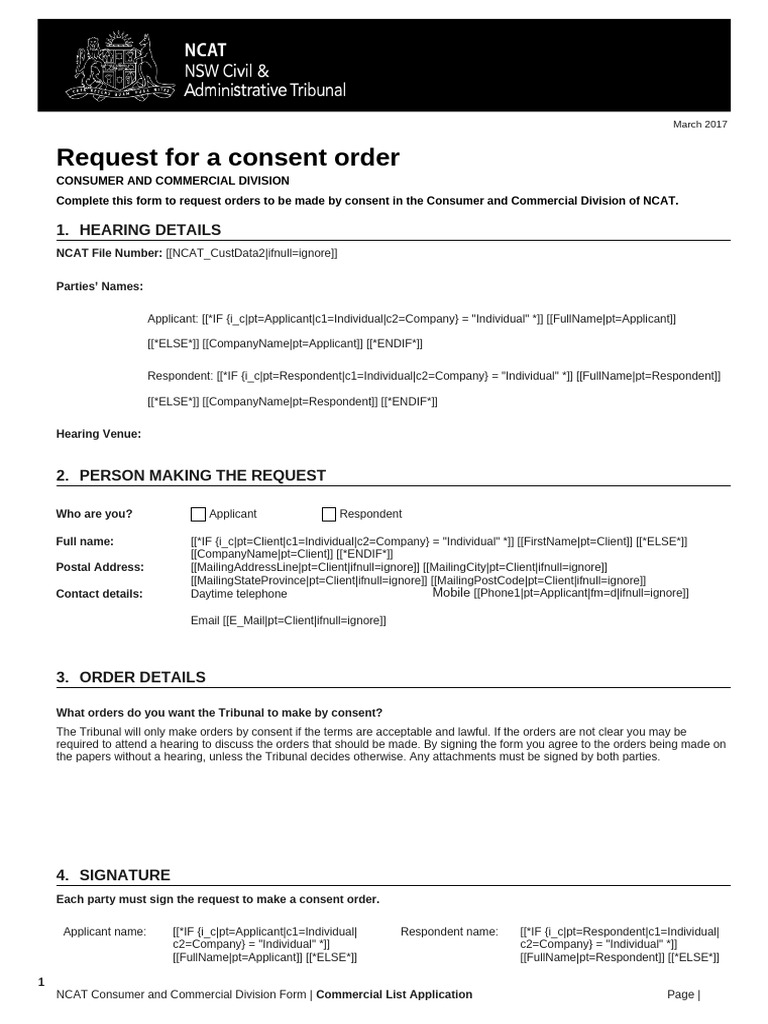 ccd_form_consent_orders | PDF | Justice | Crime & Violence