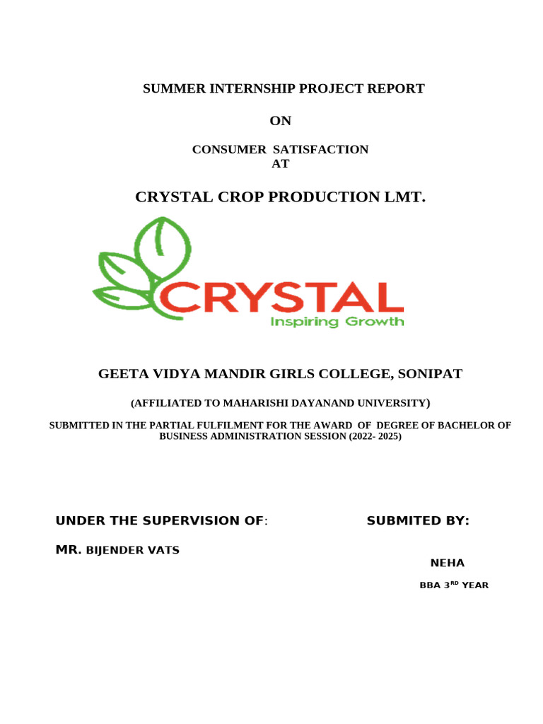 Final Reeport Neha Saini Bba | PDF | Performance Appraisal | Human ...