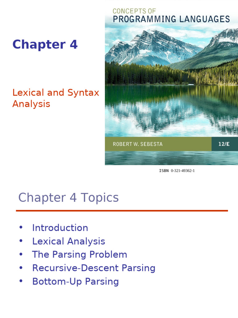 Sebesta Chapter 4 With Additions | PDF | Parsing | Mathematical Logic