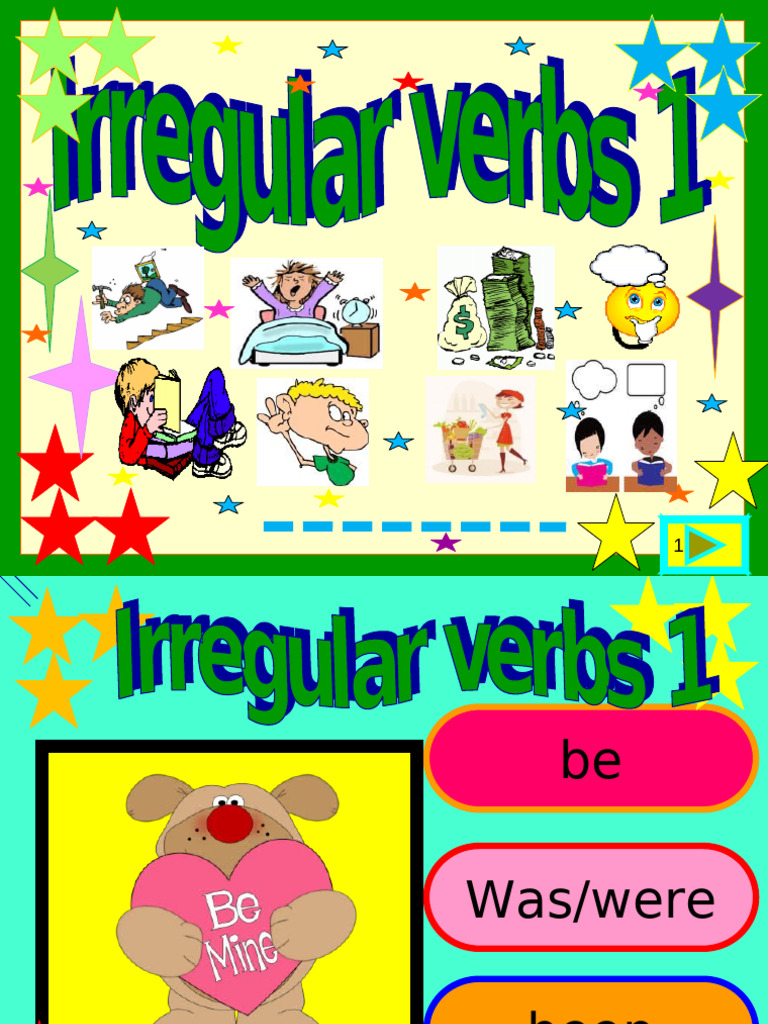 Irregular Verbs Exercise Power Point | PDF