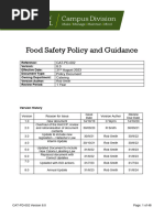 Food Indemnity Form for Hotel Guests | PDF
