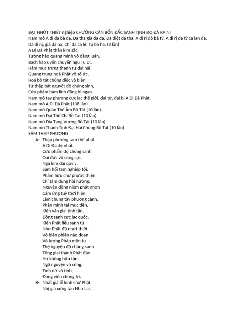 Kinh Dia Tang Bo Tat | PDF