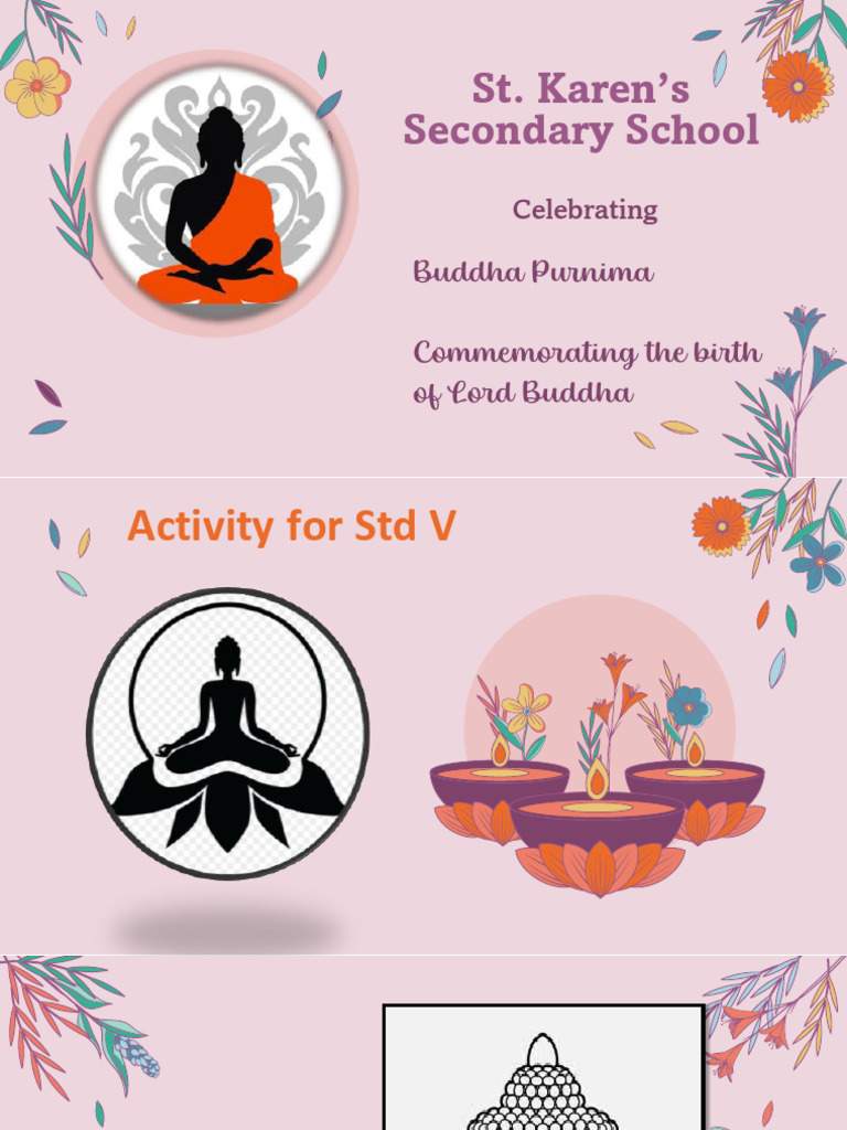 STD 5 Buddha Purnima Activity | PDF | Art