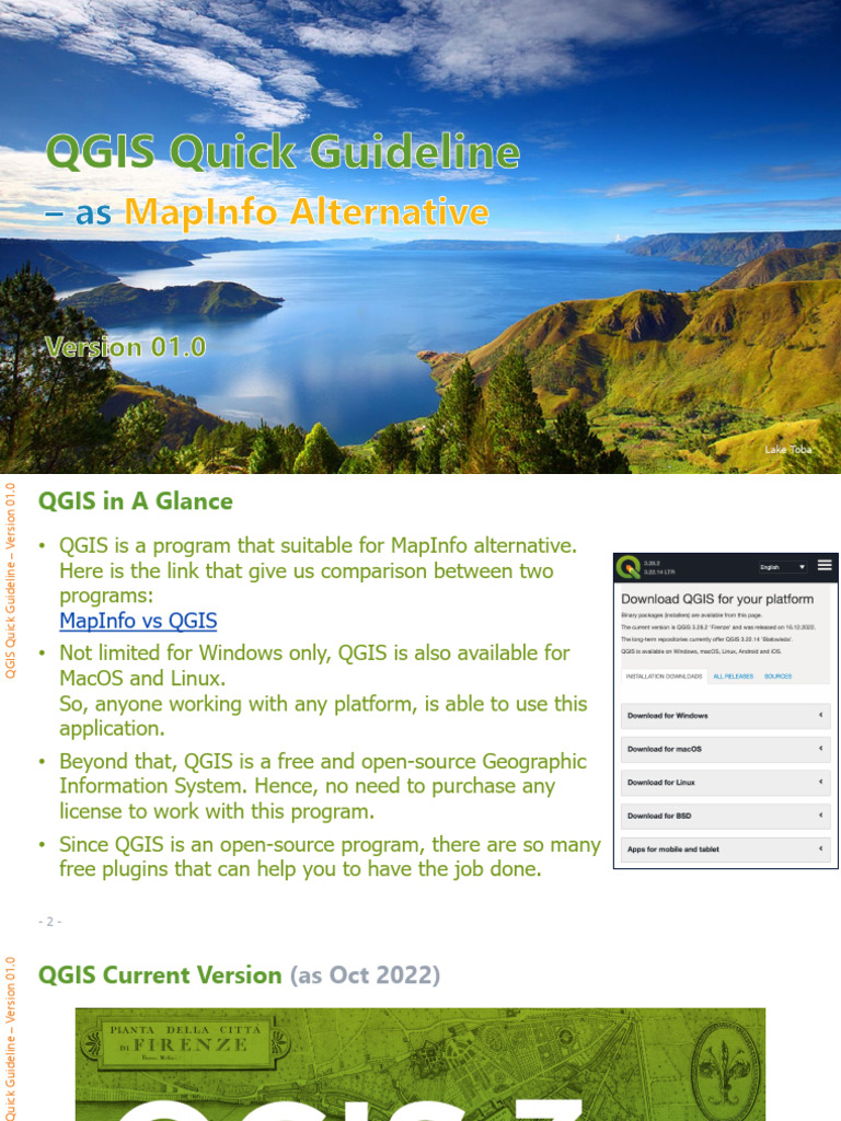 QGIS Quick Guideline - v01 | PDF | Computing | Software