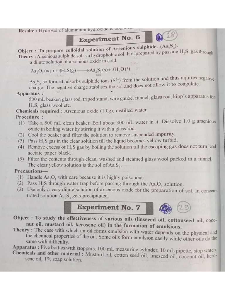 Add in Chemistry Practical Record 28to32 (English) | PDF