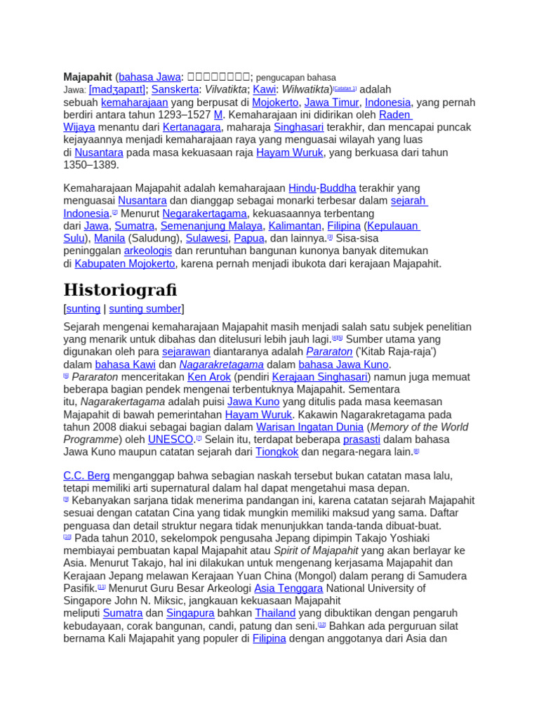 Majapahit 1 | PDF | Perjalanan