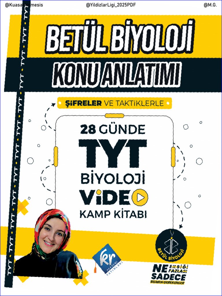 2025 Betül Biyoloji 28 Günde TYT Video Kamp Kit 241121 104320 | PDF