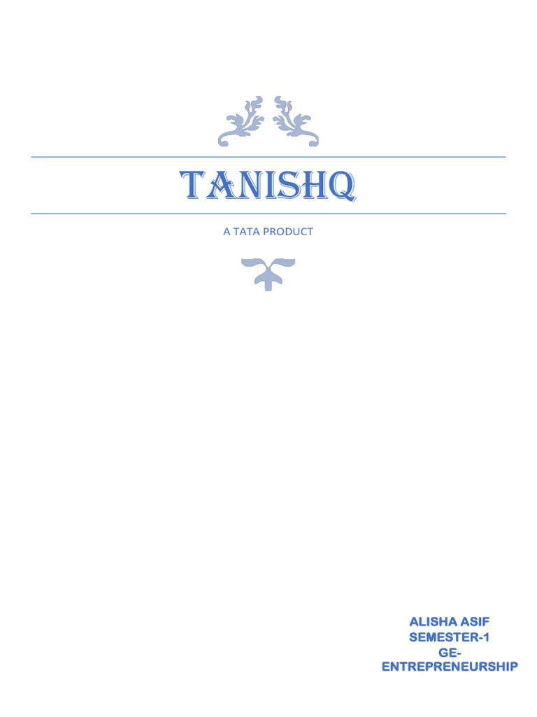 Tanishq Case Study | PDF | Brand | Pricing