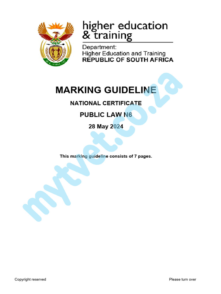 N1400 - Public Law N6 Memo Jun 2024 | PDF | Common Law | Governance