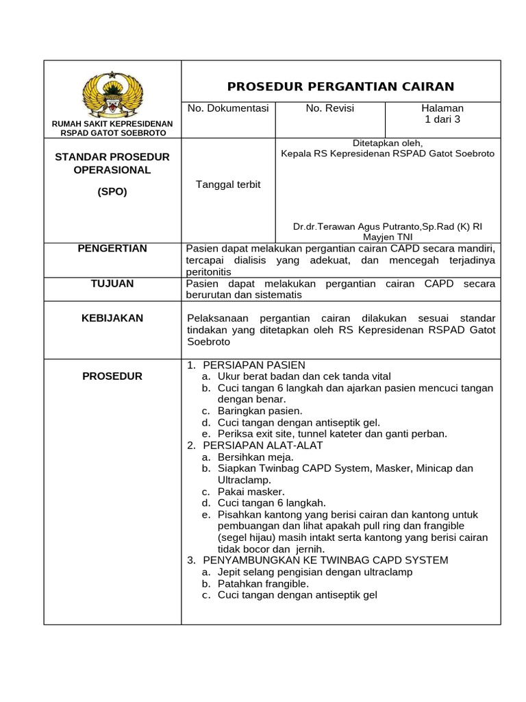 Kel.6 SPO Pergantian Cairan | PDF | Sains & Matematika