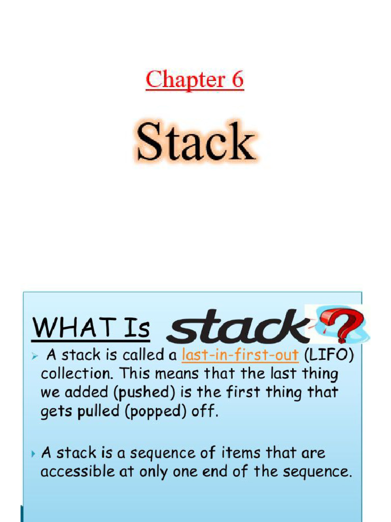 Stack CH-6 | PDF
