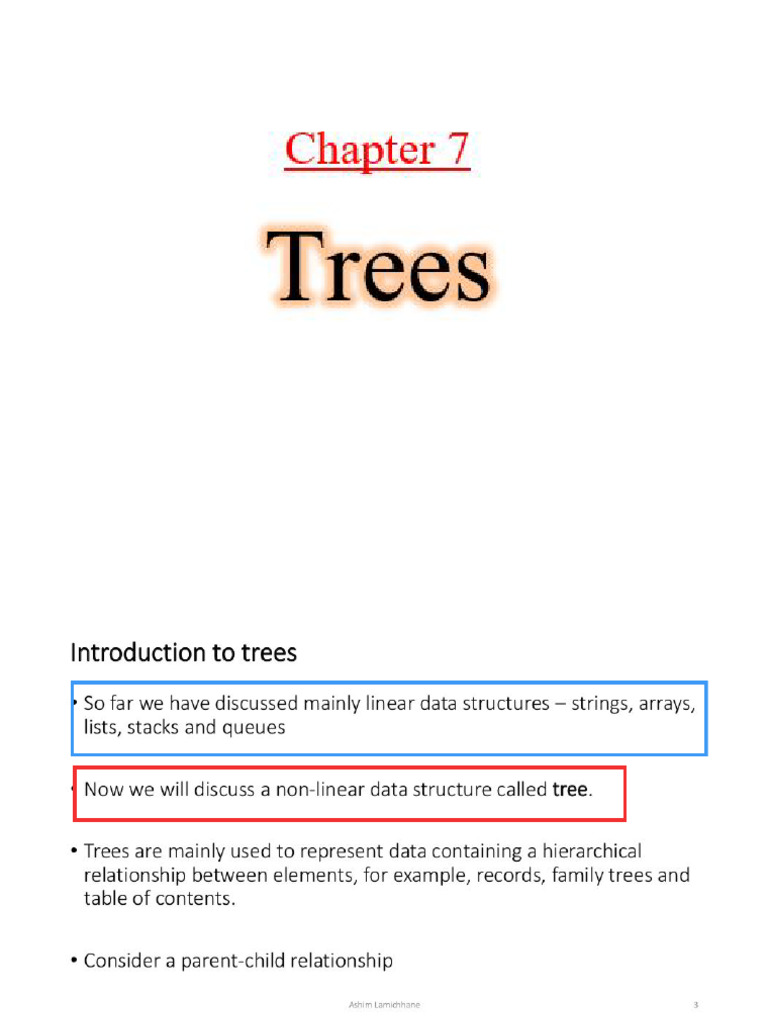 Trees CH-7 | PDF