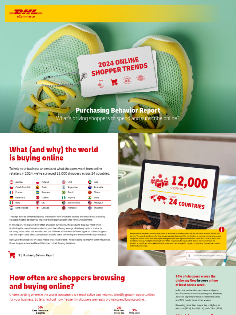 E-Commerce Purchasing Behaviour Report 2024 - Shared by WorldLine Technology | PDF | E Commerce ...