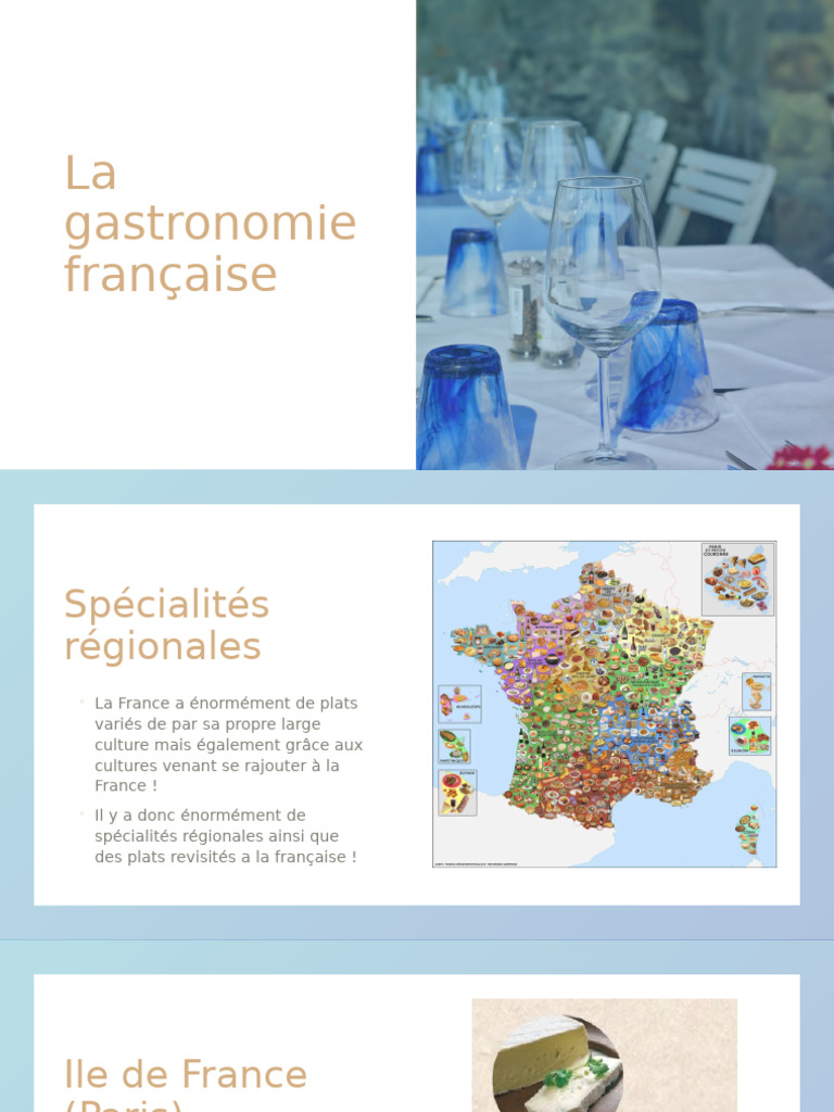La Gastronomie Française | PDF | Études des langues étrangères