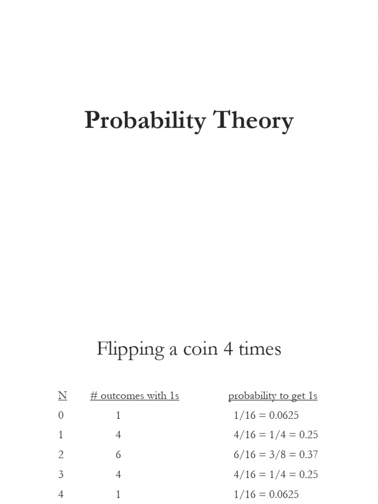 Probability Theory 1st Week | PDF | Level Of Measurement | Statistics