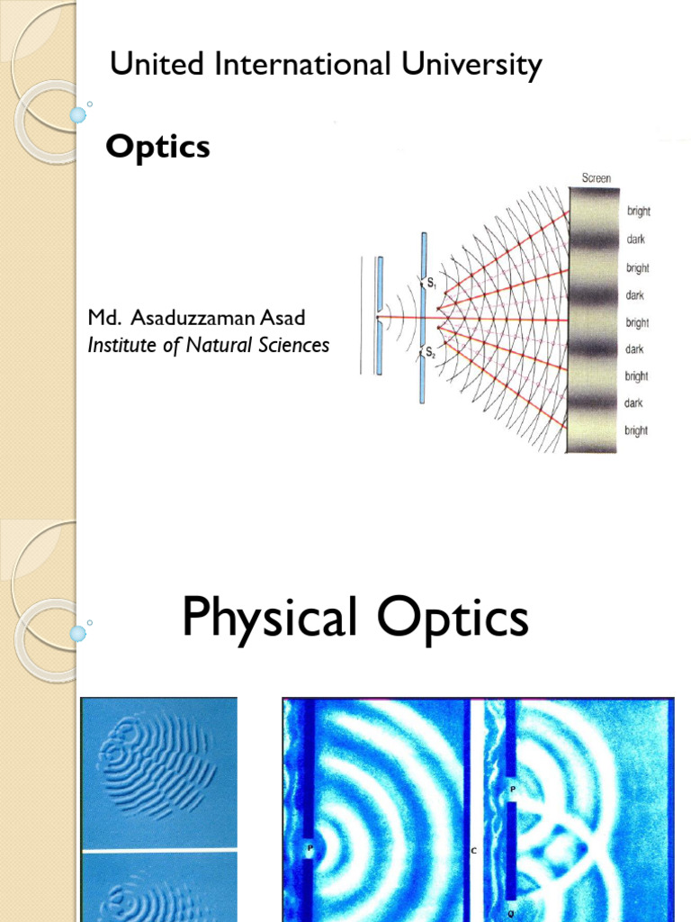 Optics Interference | PDF | Waves | Light