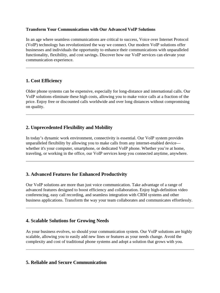 voipplatt | PDF | Voice Over Ip | Telephone