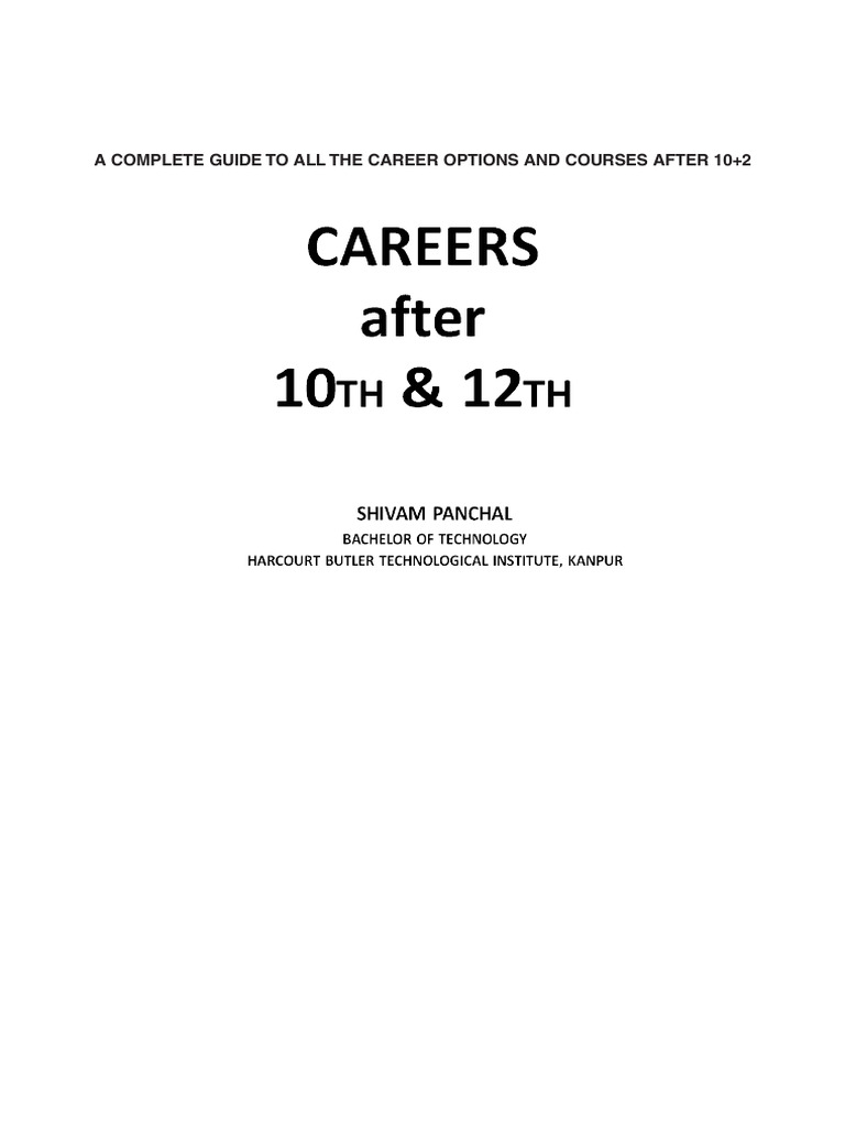 Careers After 10th 12th | PDF