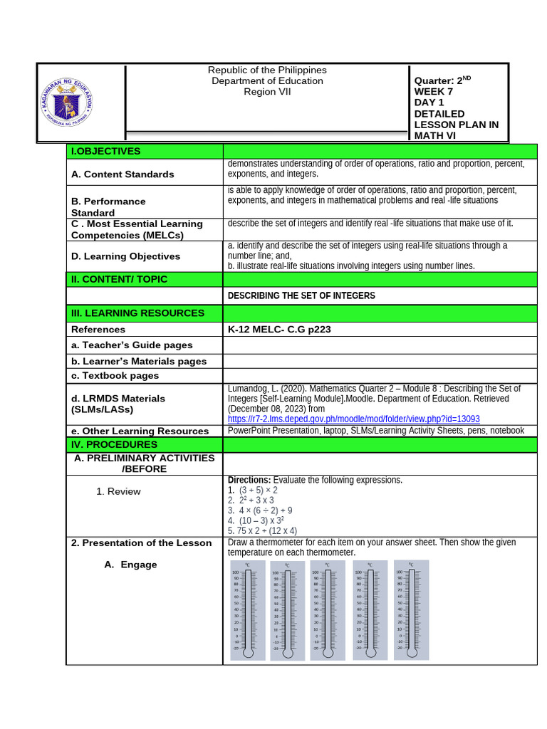 MATH Q2 DLP WEEK 7 DAY 1 | PDF | Numbers | Decimal