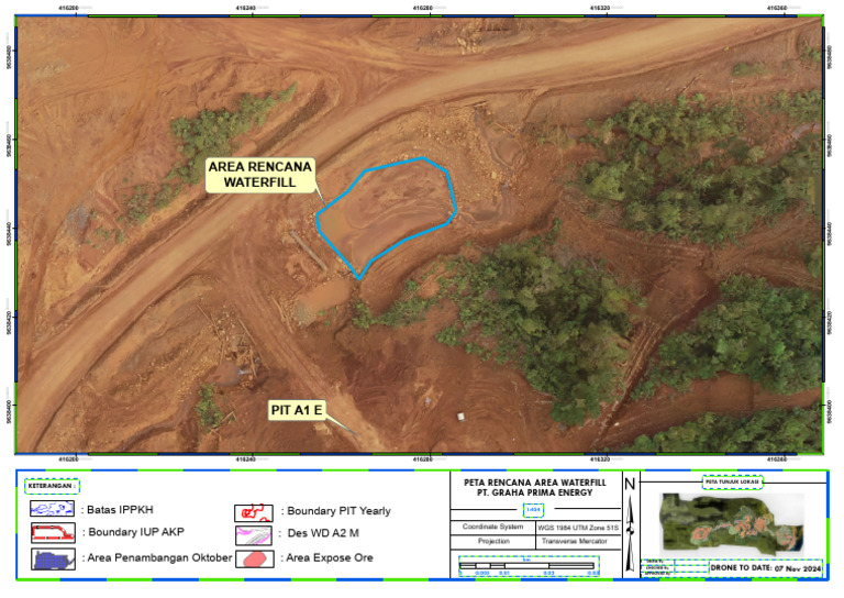 Peta Rencana Area Waterfill A1 e | PDF | Cartography | Geographical ...