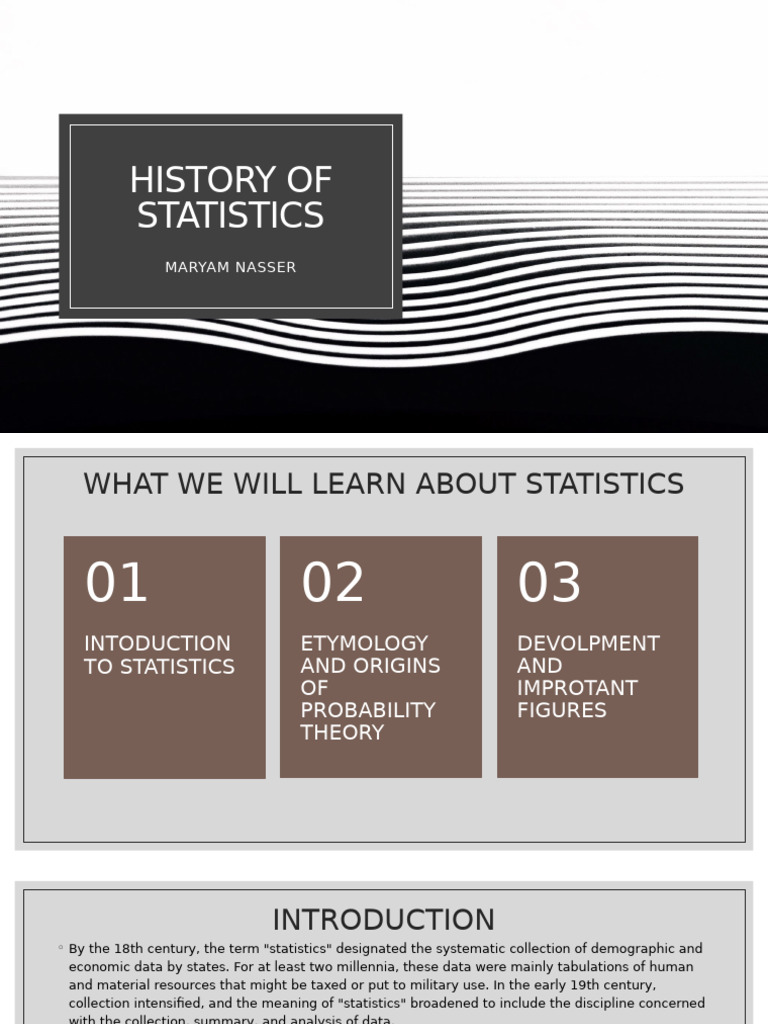 History of Statistics | PDF | Statistics | Statistical Hypothesis Testing
