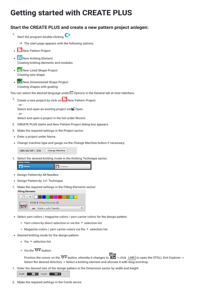 Getting Started With CREATE PLUS | PDF | Knitting | Yarn