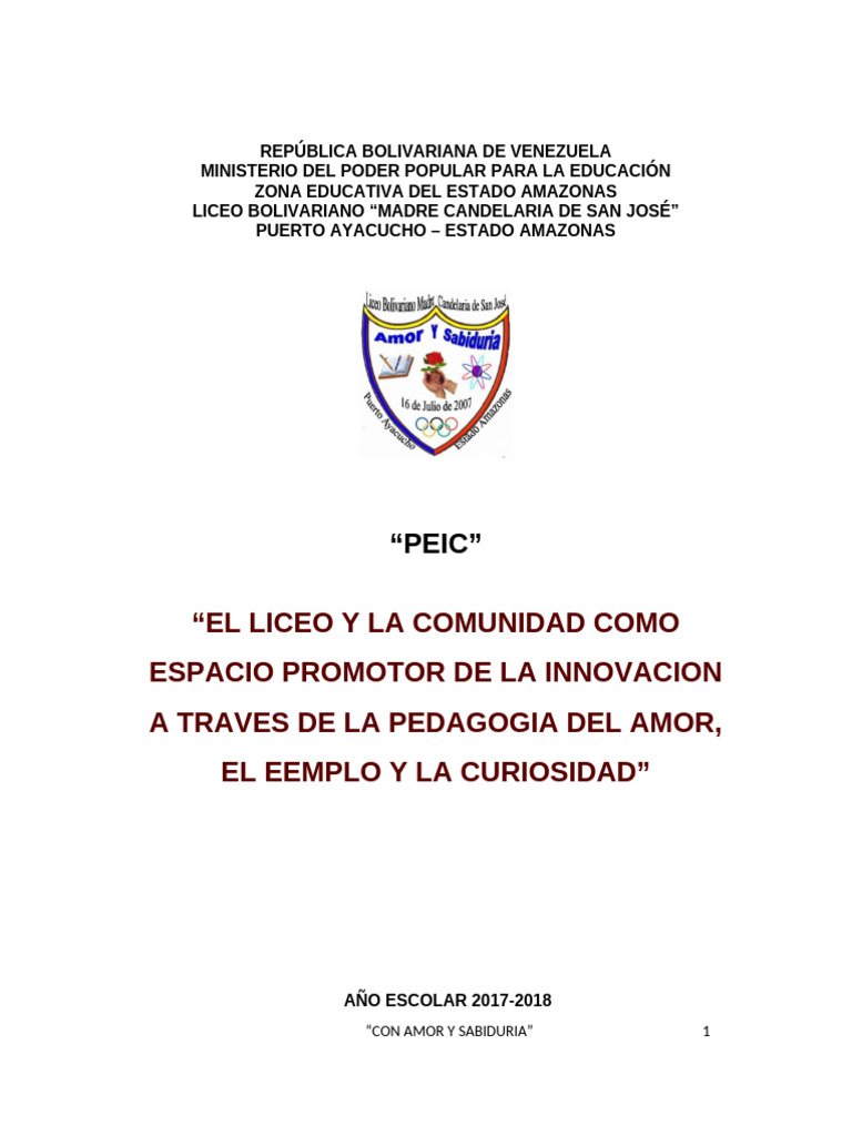 Peic Del Madre Candelaria | PDF