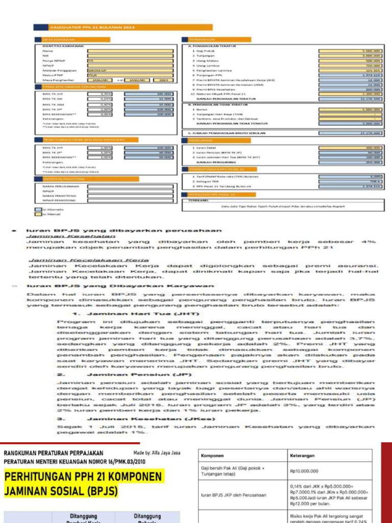6 Feb 24 Breakdown BPJS K Dan TK | PDF