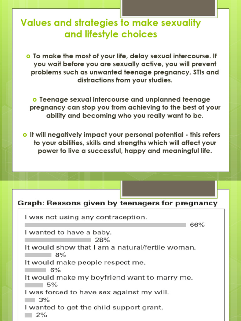 Four Values for Responsible Choices | PDF | Teenage Pregnancy | Human ...