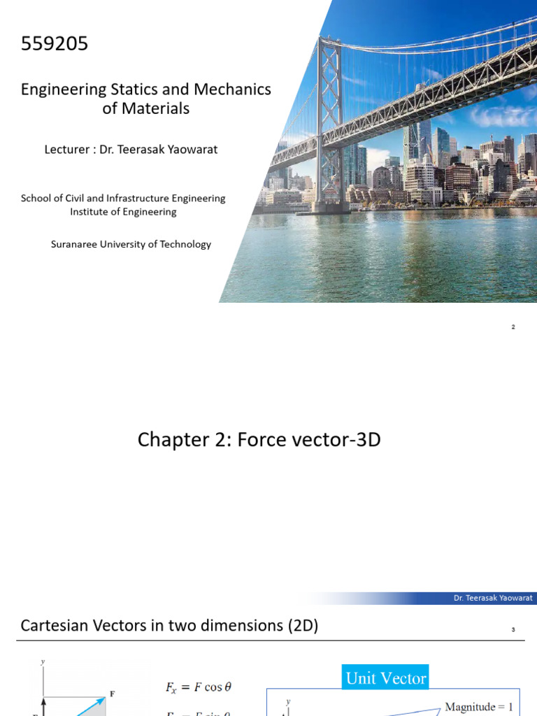 Ch 2 Pdf Euclidean Vector Cartesian Coordinate System