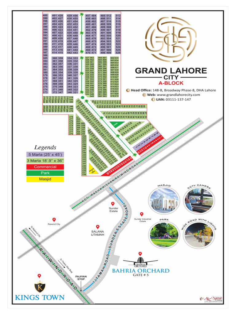 Grand Lahore City Map | PDF