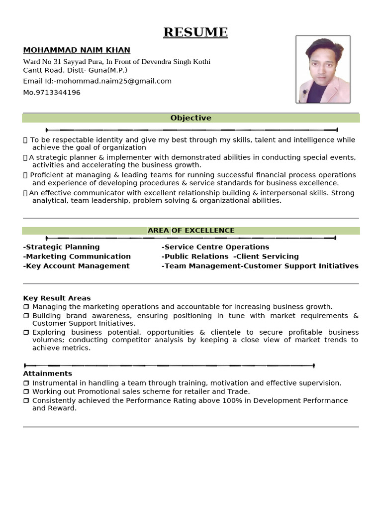 NAIM KHAN CV Update | PDF | Business Economics | Business
