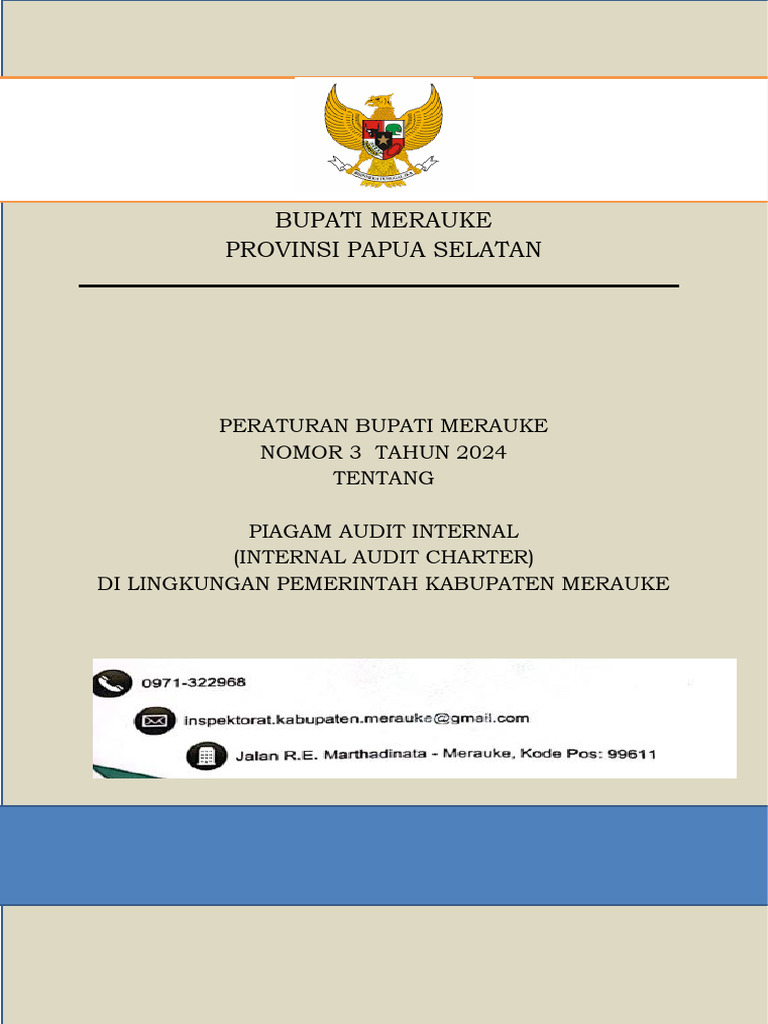 Piagam Audit Charter Tahun 2024 | PDF