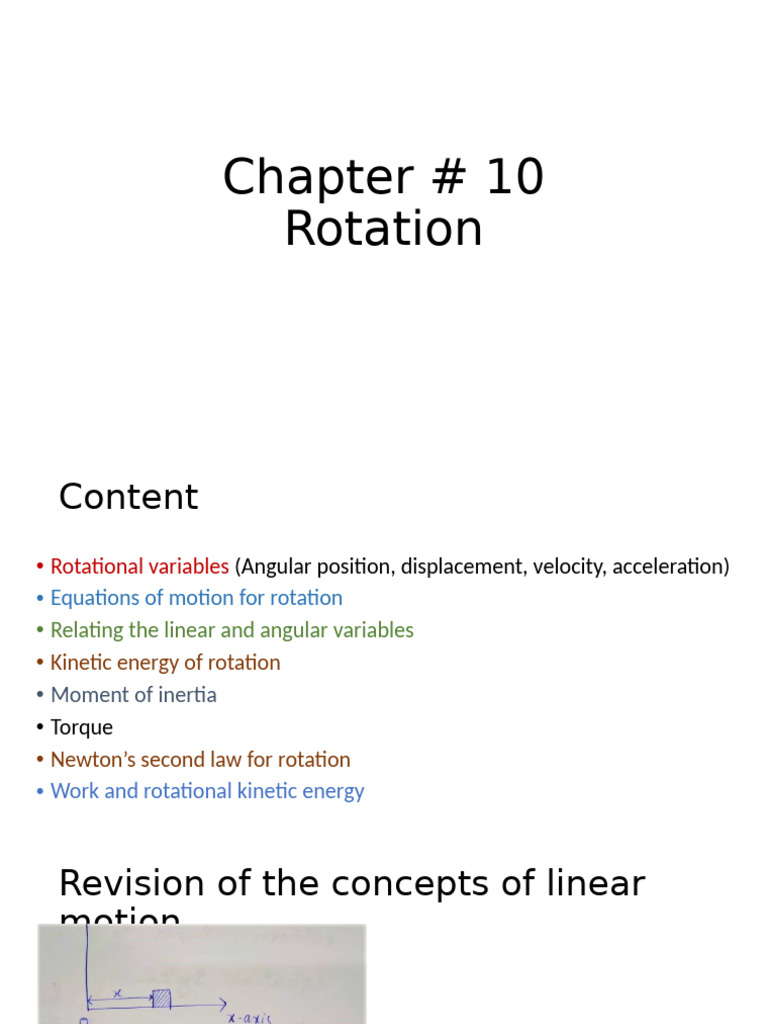 Understanding Rotational Motion Concepts | PDF