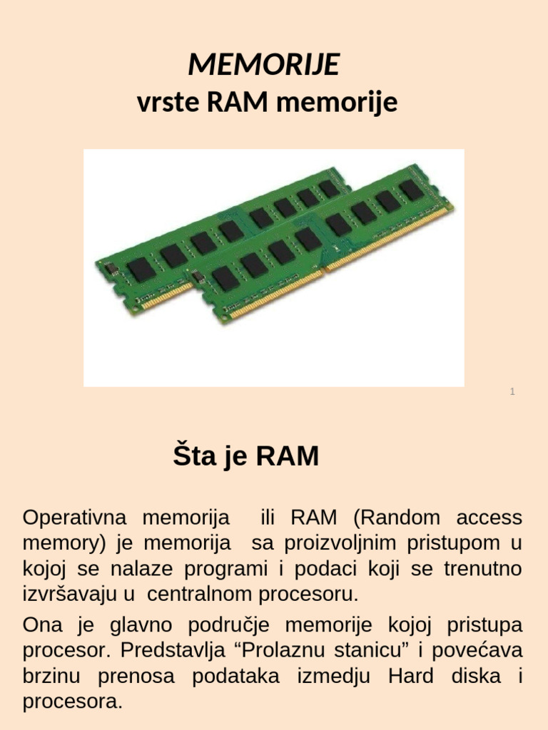 09 - Memorije - Vrste RAM Memorije | PDF